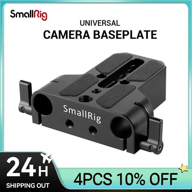 Smallrig Universal Dslr Camera Base Plate With 15Mm Rod Rail Clamp For ...