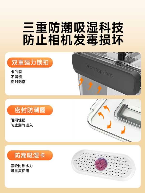 Camera moisture-proof box, lens shockproof box, DSLR mirrorless digital ...