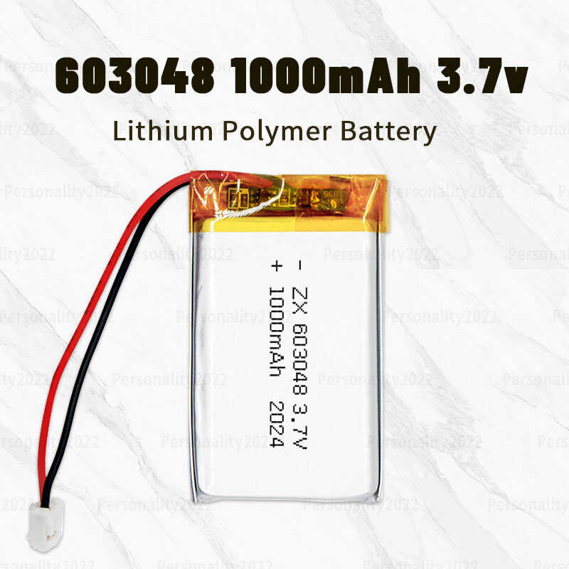 603048 3 85 Li Ion Battery 3.7V 2Lipo 1000Mah Polymer Rechargeable ...