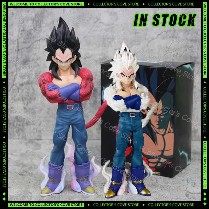 29cm Dragon Ball Figures SSJ4 Vegeta Anime Figure SSJ5 GK Figurine ...