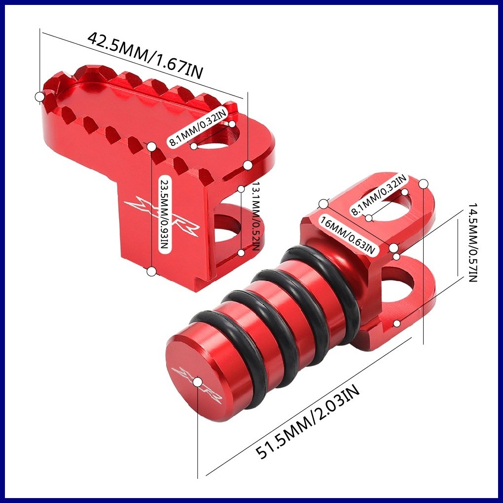 Shift Lever Toe Peg Tips Brake Pedal Step Plate For HONDA XR400R XR ...
