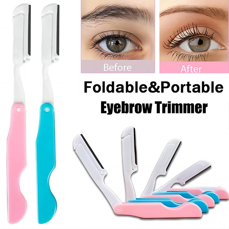 Portable Folding Eyebrow Trimmers / Anti-Scratch Hair Removal Cutters ...
