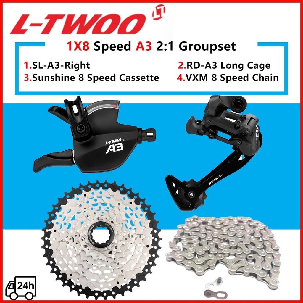 lTWOO A3 1X8 Speed 2:1 Shifter 8 Speed MTB Groupset A3 Shifter RD ...
