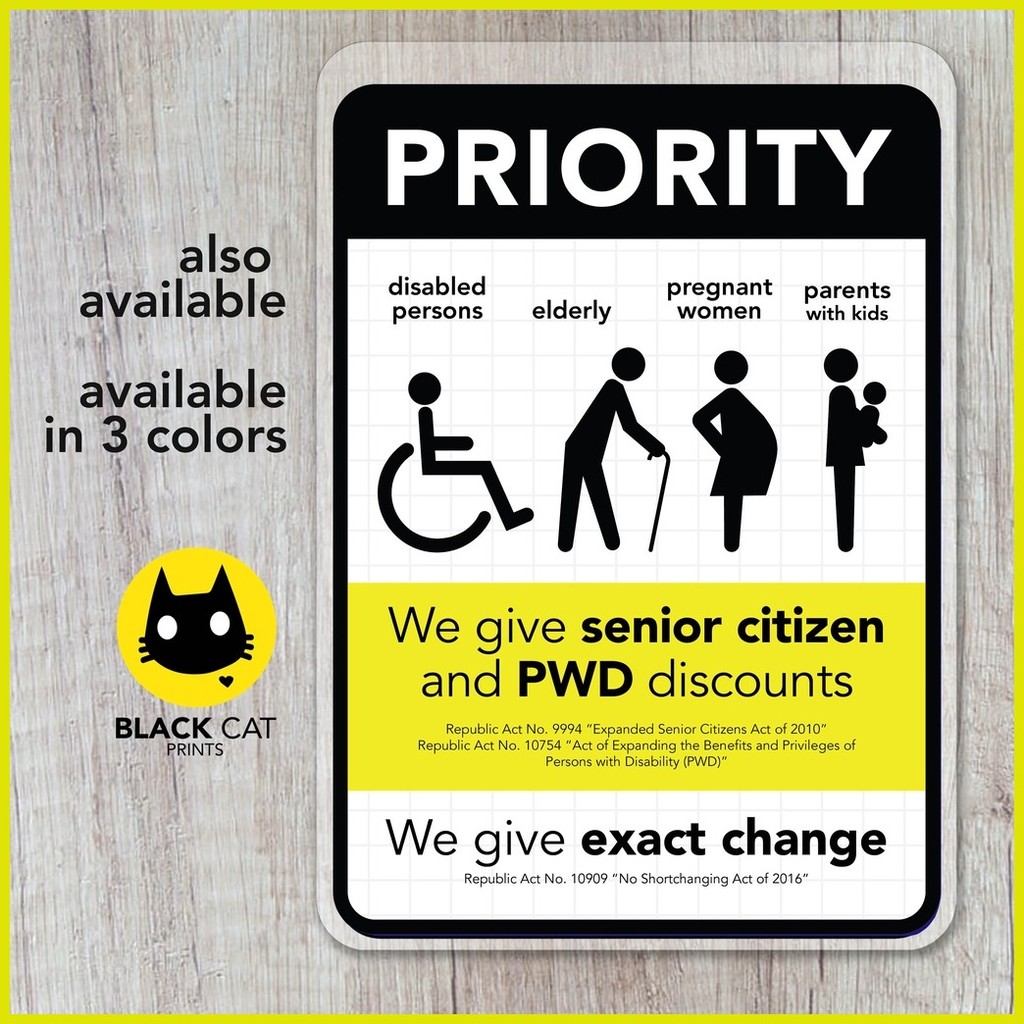 Express Lane / Priority Lane Laminated Signs / Laminated Signages ...