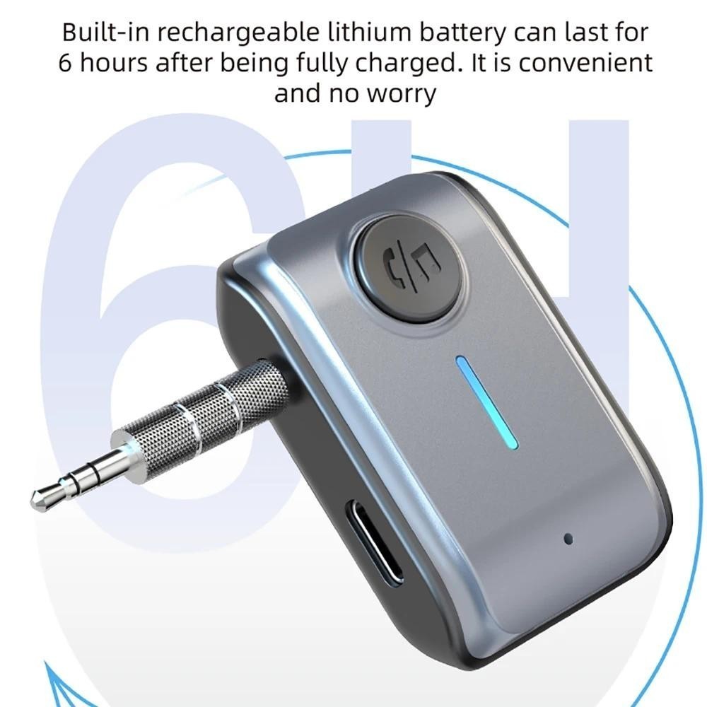 [Shopee Choice] Bluetooth 5.3 Receiver Wireless Audio Adapter 3.5mm AUX ...