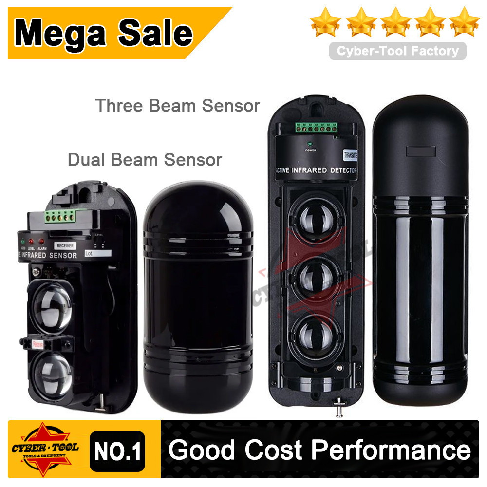 2/3 Beam Sensor Active Infrared Intrusion Detector IR 20m to 150m ...