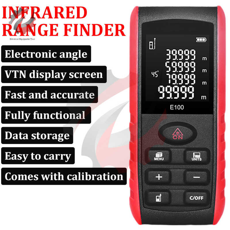 40M 60M Tape Measure Professional Rangefinder gamit ang Angle Display ...