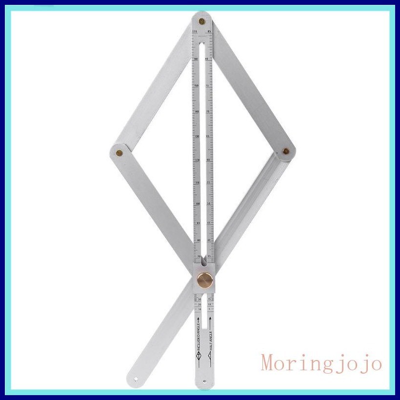 JoJo Metal Protractor Miter Angle Measuring Ruler Angle Divider Multi ...
