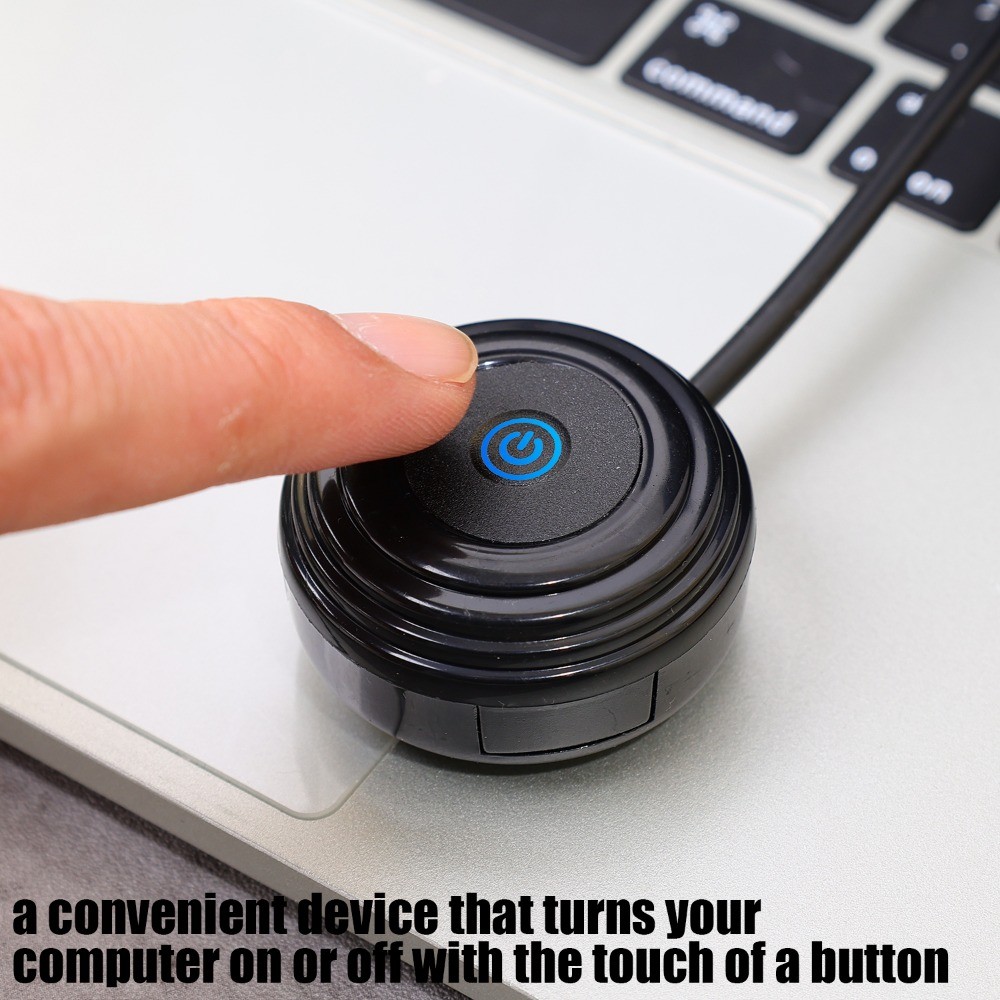 Desktop PC Power Button - One-Button Power with LED Light Home Office ...