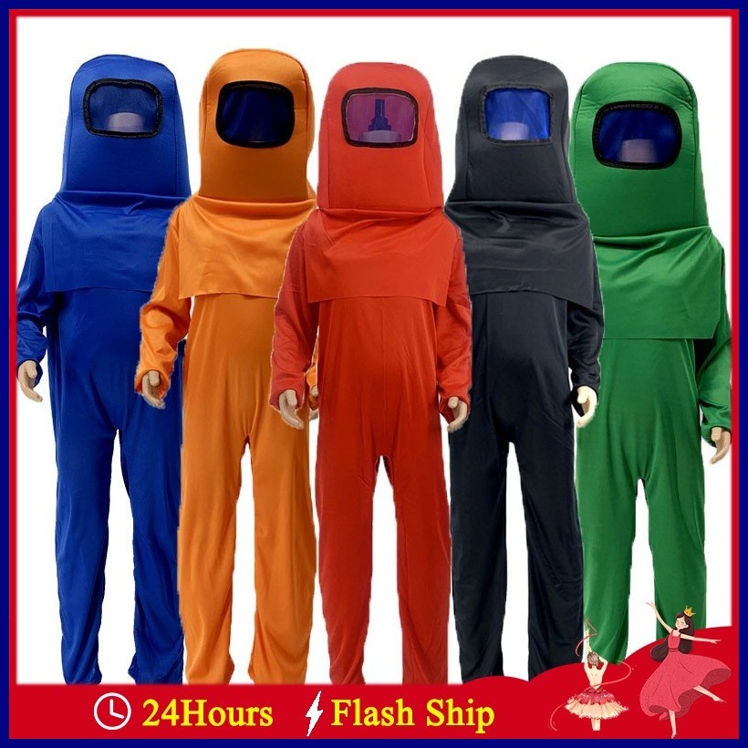 Game Among Us Costume For Kids Boy Space Suit With Mask Backpack ...