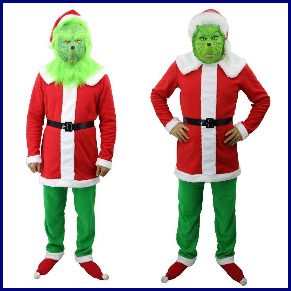 Adult Grinch The Costume Suit Cosplay How The Grinch Stole Christmas ...