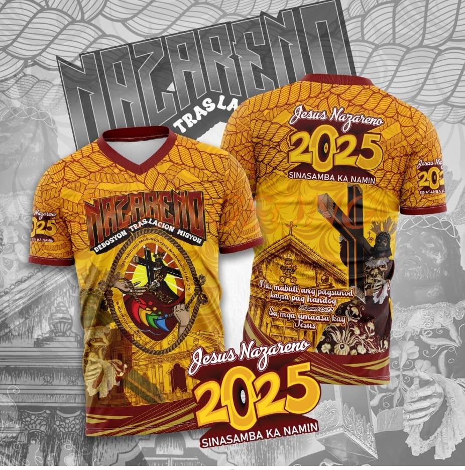 [FREE CUSTOME] Fully sublimated 3D print TSHIRT nazareno 2025 debosyon ...