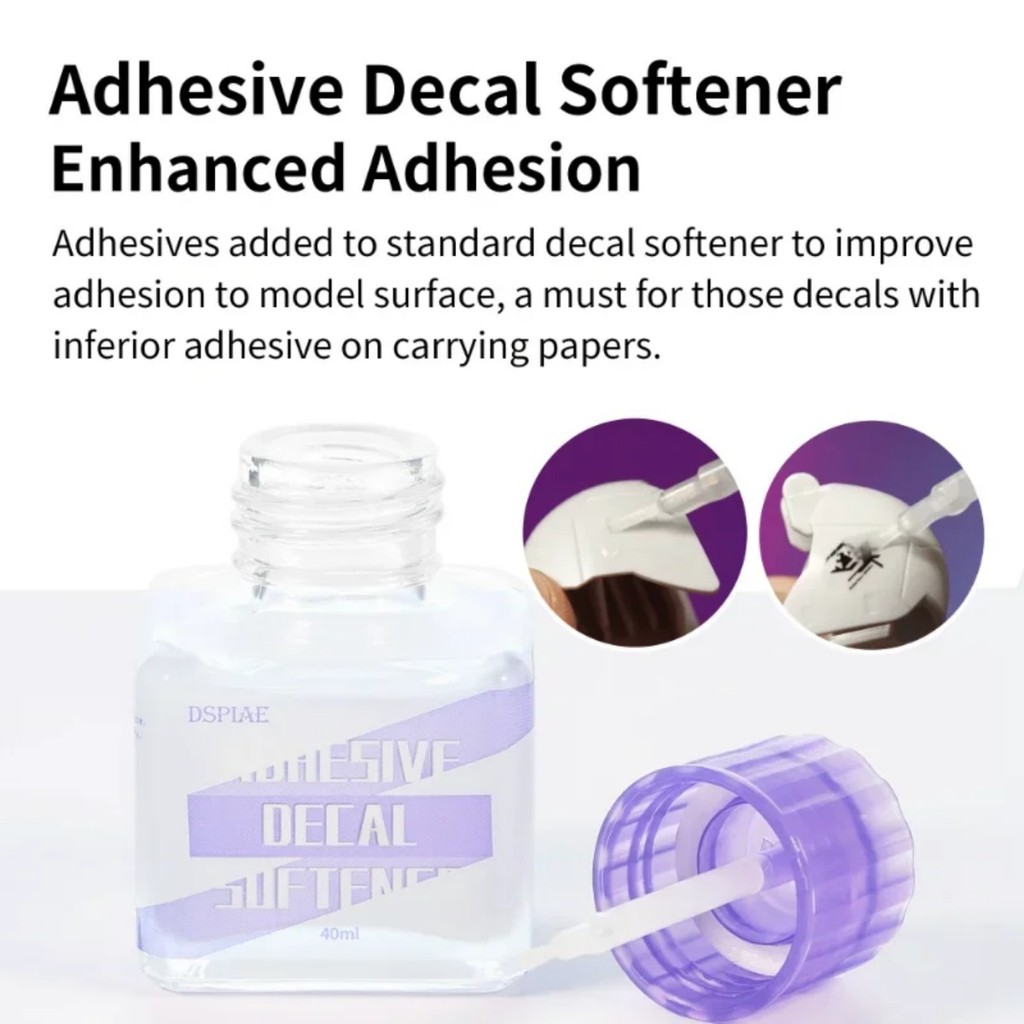 DSPIAE ETC-03/04 Decals Softener Glue Adhesive Assembly 40ML Model ...