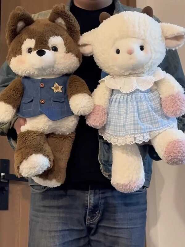 Puppy Forest Running Doll Bear Sheep Doll Birth Girl Sleeping Pillow ...