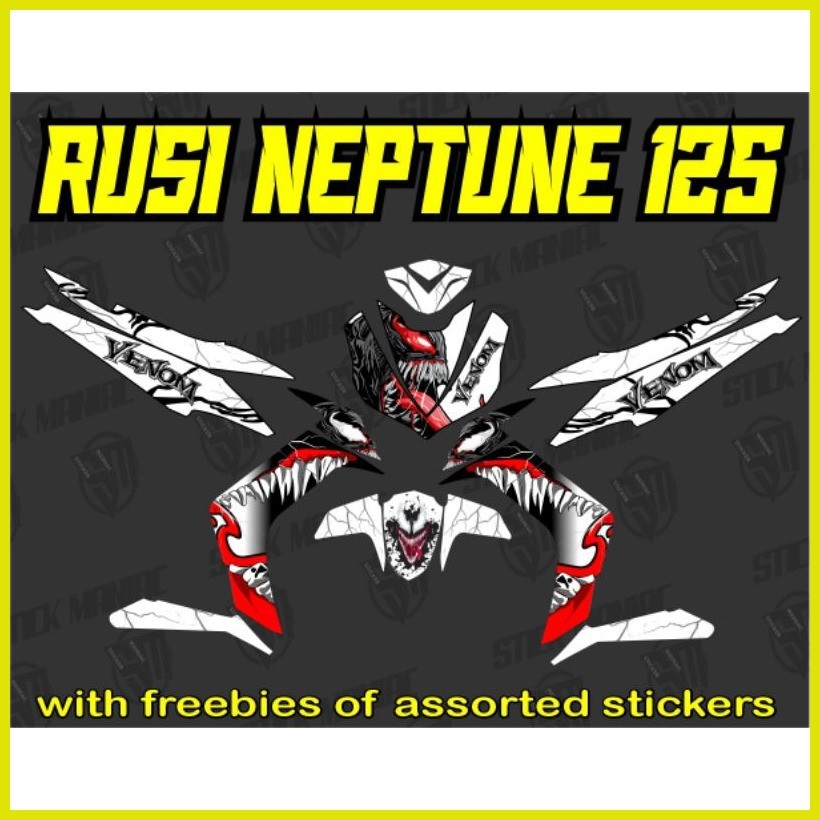 ⊙ Rusi Neptune 125 decals sticker, Laminated | Shopee Philippines