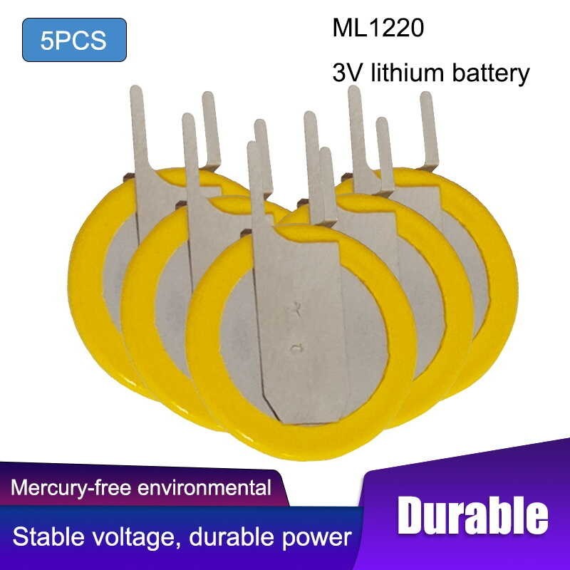 5PCS ML1220 3V ML 1220 Rechargeable CMOS RTC BIOS Back Up Battery ...
