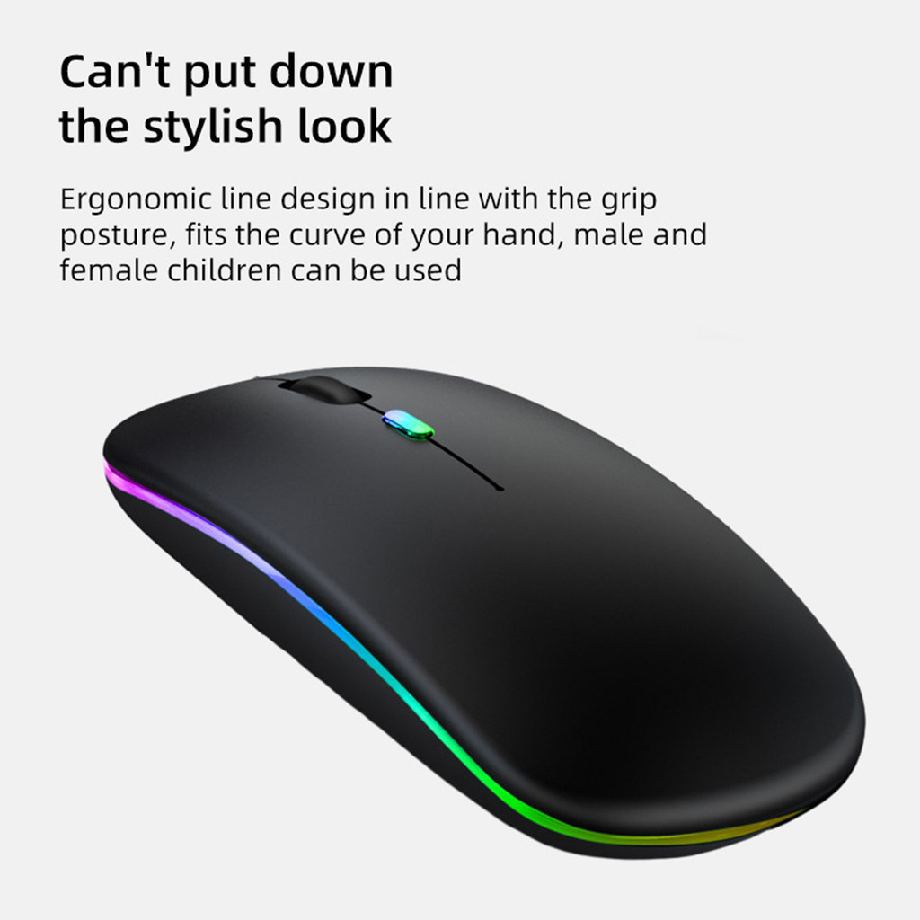 2.4G Wireless Rechargeable Charging Mouse Ultra-Thin Silent Office ...