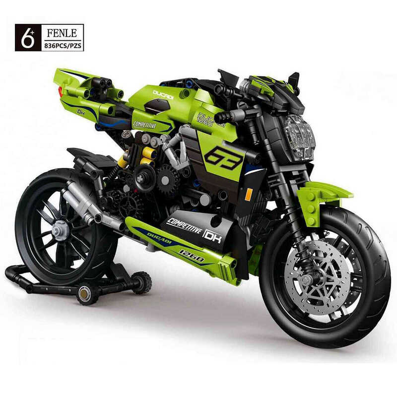 Mga ng Bike Racing Block Game, Off-Road Vehicle Model, Moc, Star Wars ...