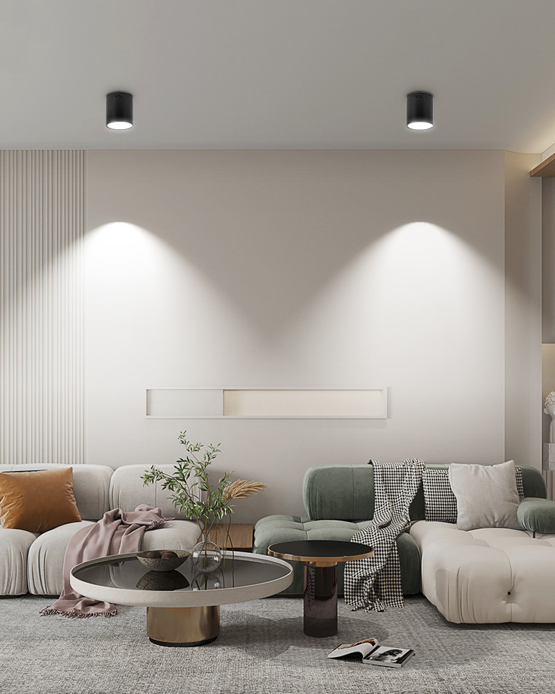 CANMEIJIA Tricolor LED Downlight Round Square Pin Light Spotlight ...