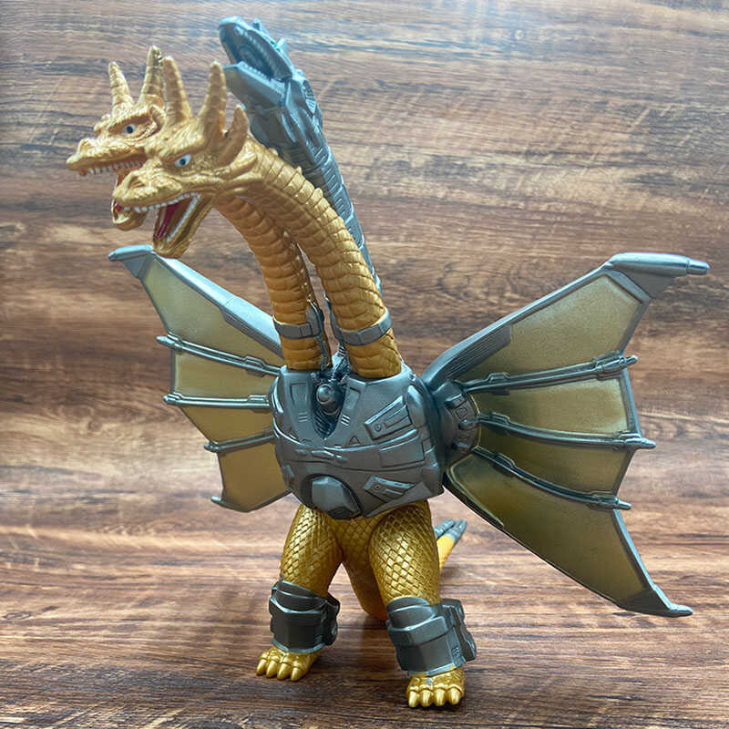BANDAI Mecha Ghidorah Gold King Of The Rodan Mothra 3 Heads PVC Action ...