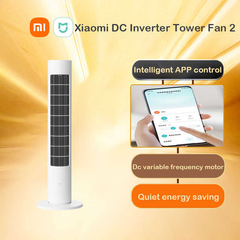 Xiaomi Mijia Bladeless Standing Tower Fan Air Cooler Mi Home APP Remote ...