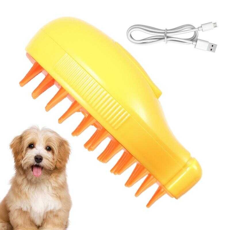 Steam Pet Grooming Comb 3 sa 1 Electric Spray Cat Hair Brushes for ...