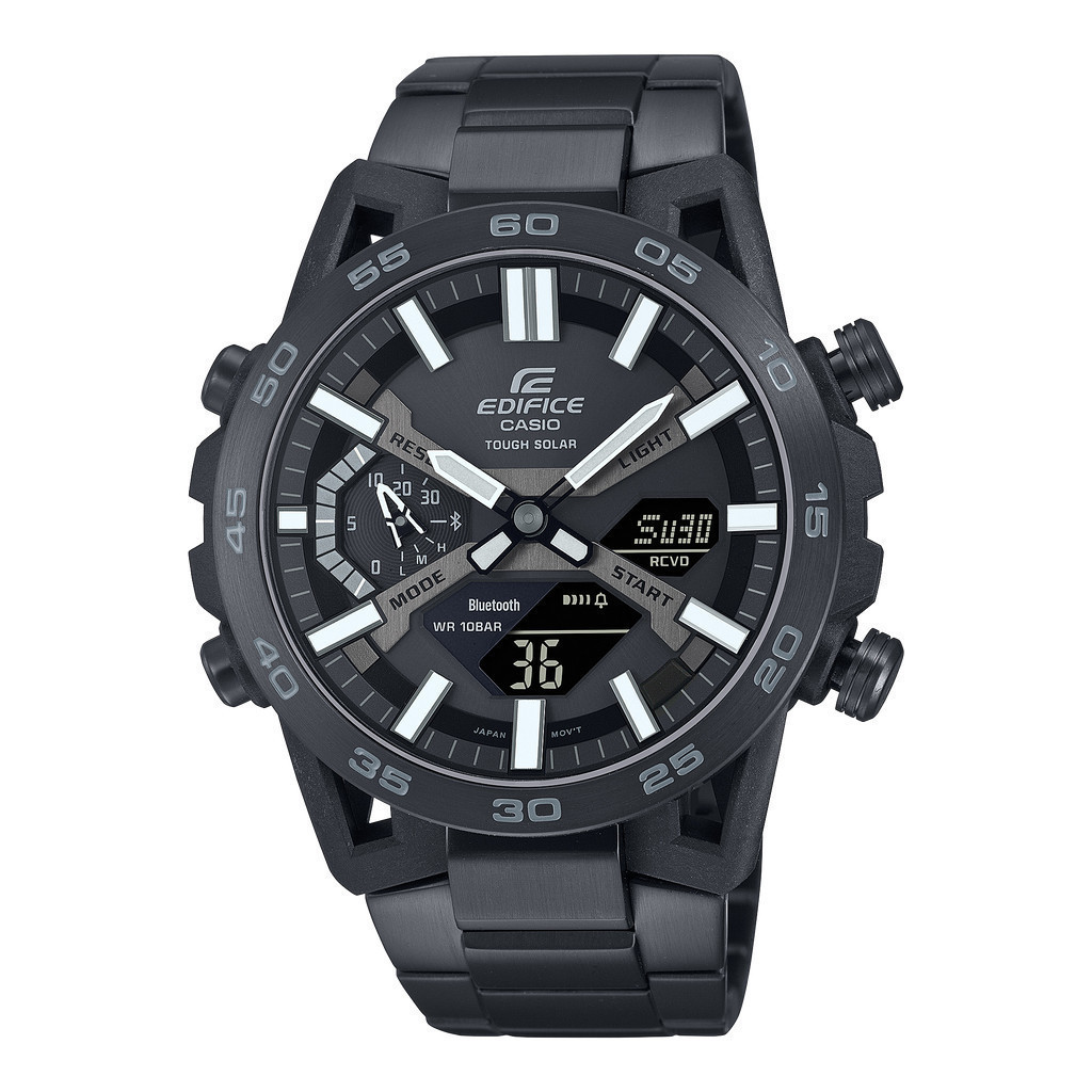 Casio Edifice (ECB-2000DC-1BDF) Black Stainless Steel Strap 100 Meter ...
