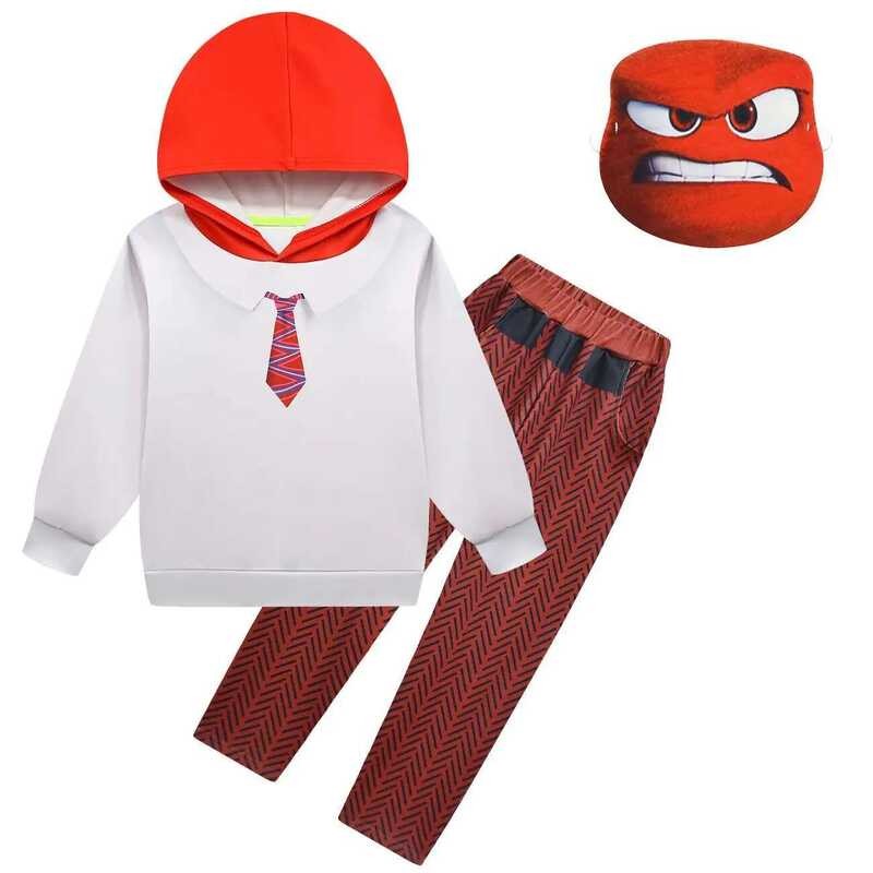 LY Inside Out 2 Emotions Anger Sweat And Pants Costume Boys Kids ...