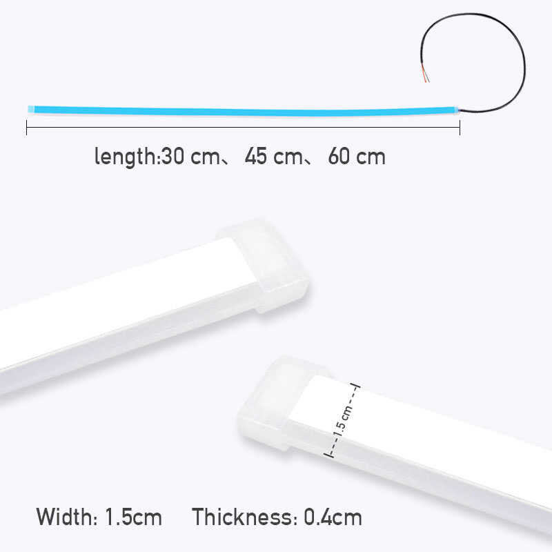 SEAMETAL Daytime Running Light Strip Flexible Waterproof Led Signal ...