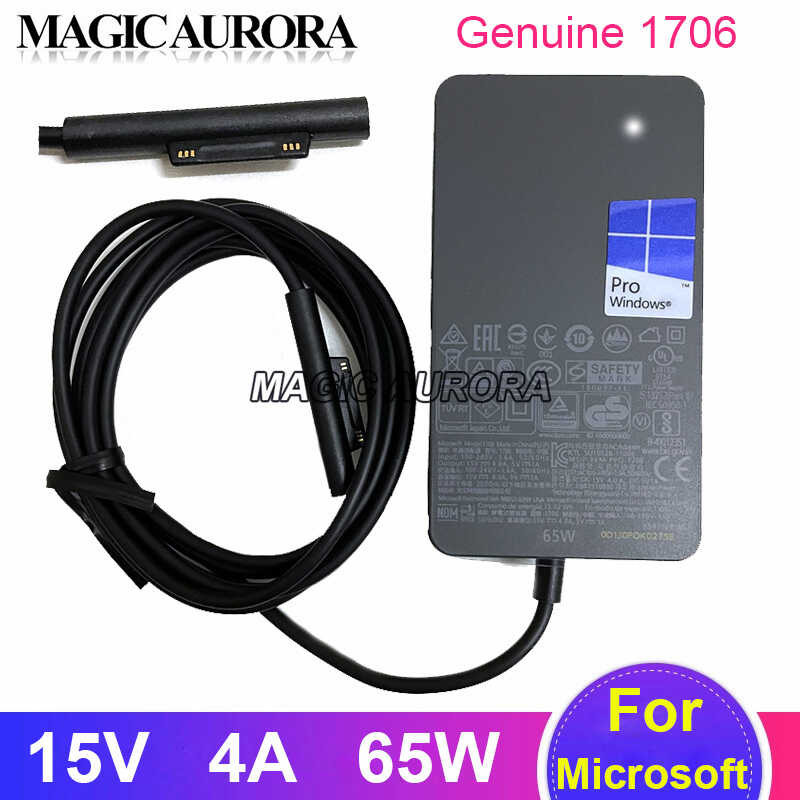 Genuine For Microsoft surface book pro3 pro4 pro 5 pro 6 pro7 15V 4A 5V ...