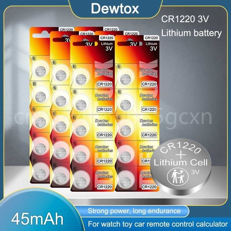 CR1220 Batteries 3V Lithium Button Coin Cell Watch Change Battery Parts ...