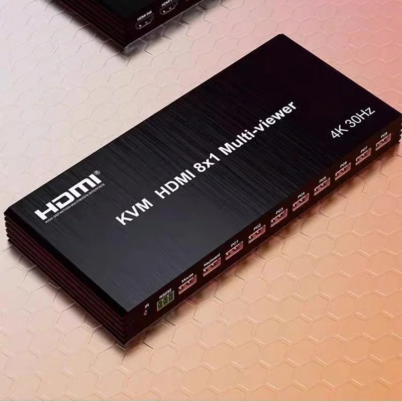 4K 8x1 KVM HDMI Multi-viewer Seamless Switch 8 Channel Video ...