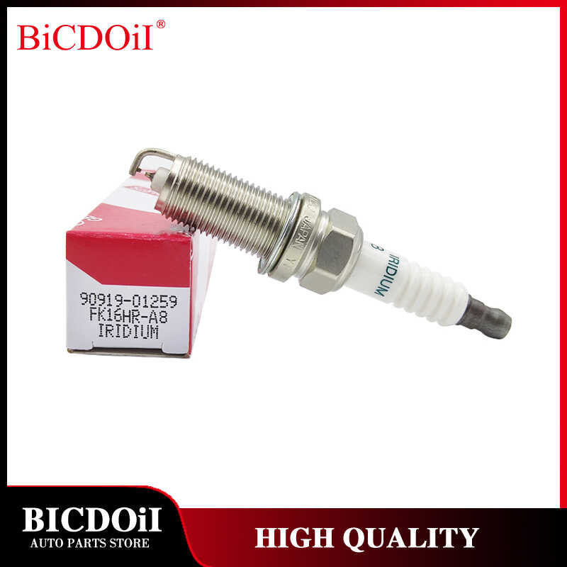 4Pcs/6Pcs 90919-01259 Fk16hr-A8 Dual Iridium Spark Plug For Toyota ...