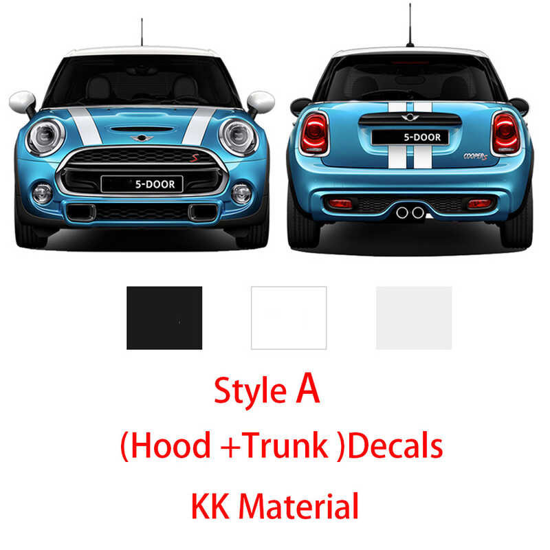 ♥ Car Engine Hood Trunk Stickers Trim Decal Decoration Para Sa Mini ...