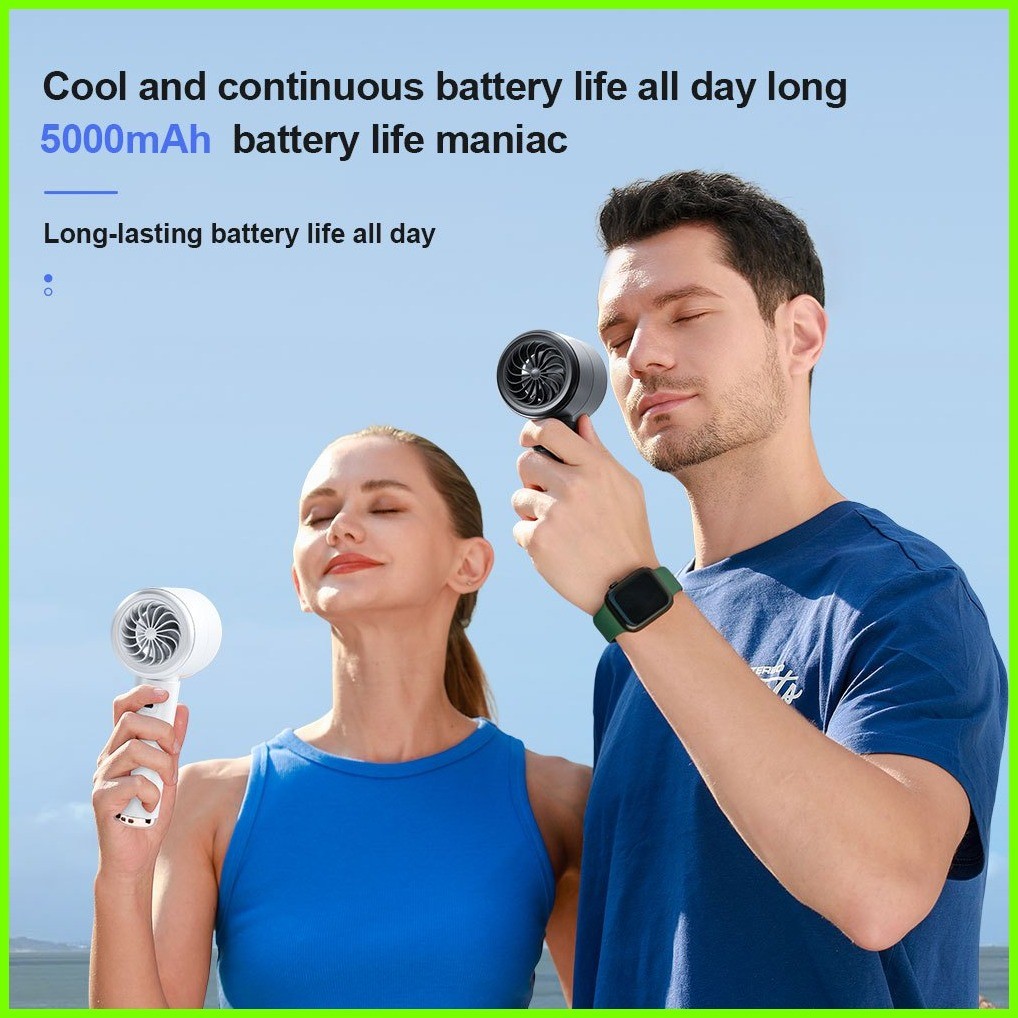 ♂ ∇ Mini High Speed Fan with LED Display Maximum Wind Speed 9m/s ...