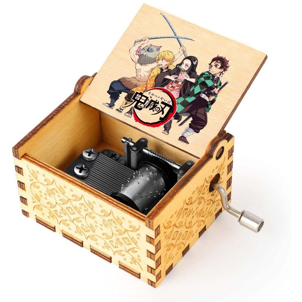 Demon Slayer Kamado Tanjirou Anime Kimetsu No Yaiba Wooden Music Box ...