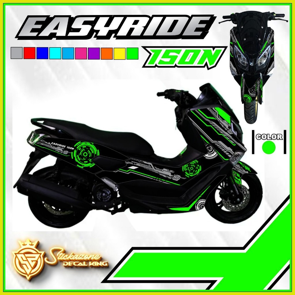 MOTORSTAR EASYRIDE 150N CIRCUIT DESIGN FULL STICKER DECALS PRINTED ...