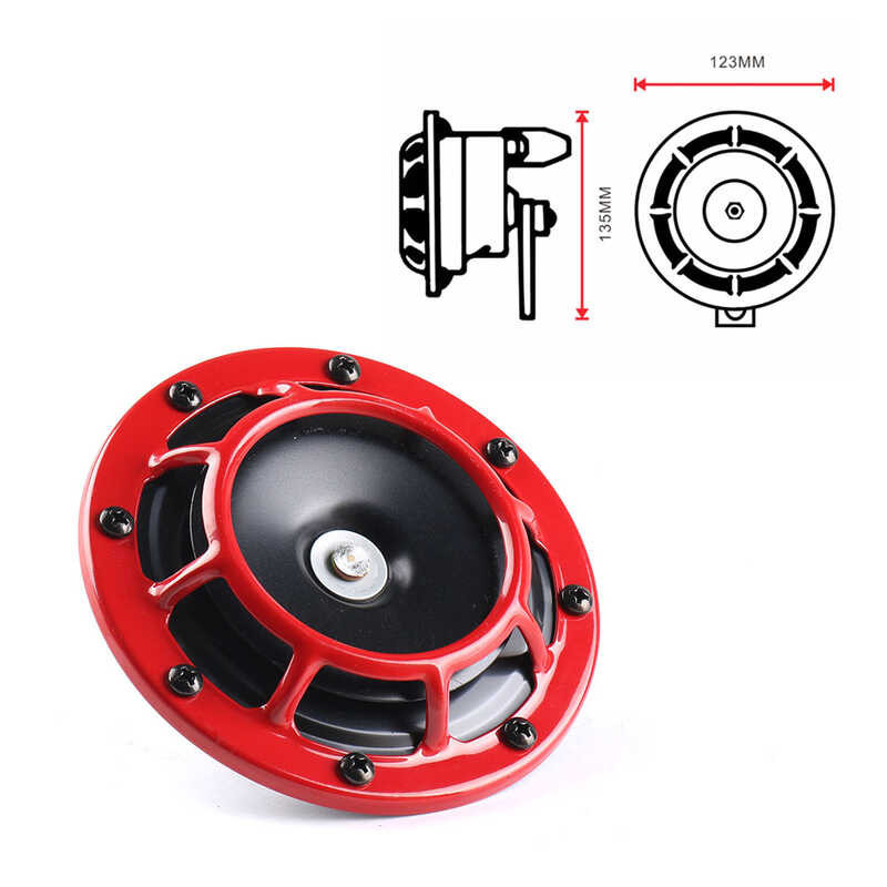 12V 115DB Hella Super Loud Compact Electric Blast Tone Air Horn With ...