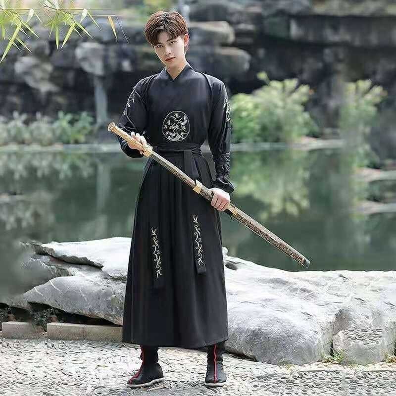 Men Hanfu Chinese Ancient Traditional Clothing Han Dynasty Swordsman ...