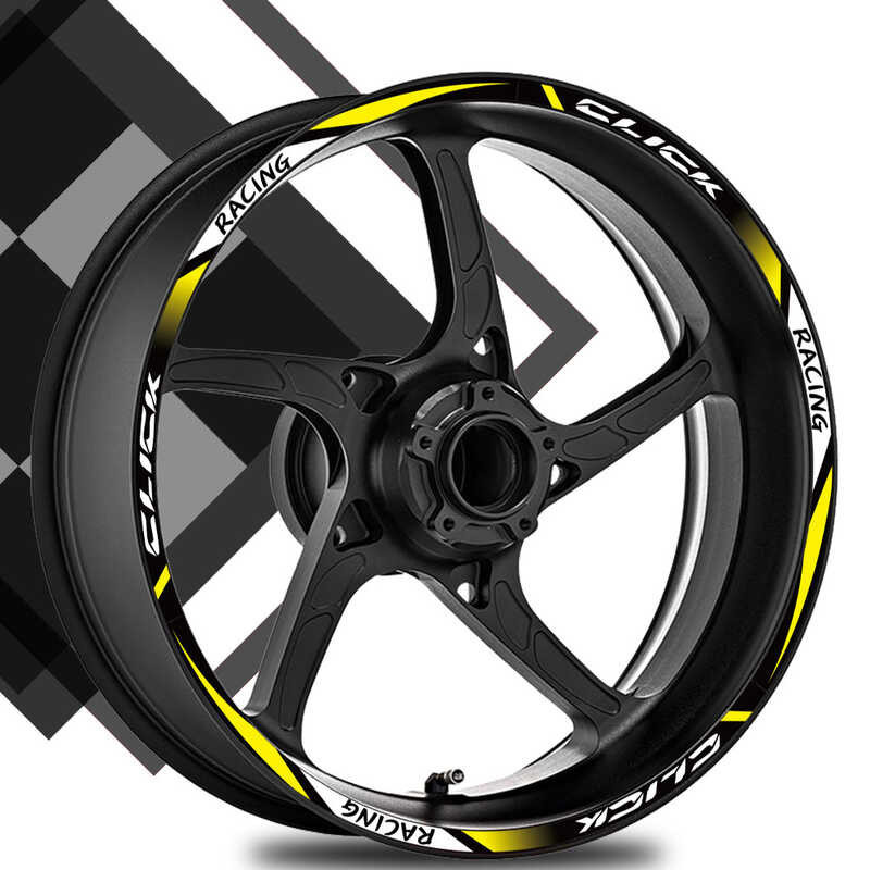 Reflective Motorcycle Accessories Wheel Sticker sa loob ng Hub Decals ...