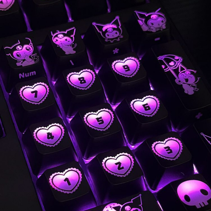 Demon Slayer Sanrio 108 Keycaps OEM Profile PBT Dye Sublimation Craft ...