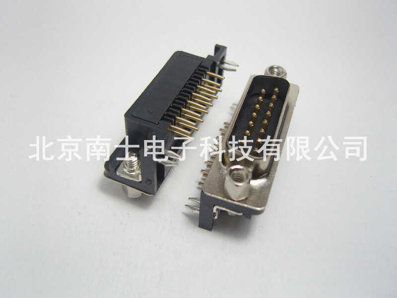 High quality gold-plated DR15 male DR15 pin DB15 connector with 90 ...