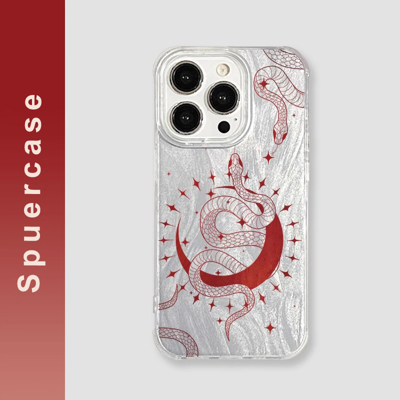 Cool Lune Red Snake Casing For Redmi K70 A4 K60 K50 K40 Pro K70E K60E ...