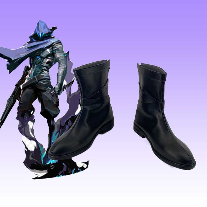 Valorant fearless contract Omen cos shoes cosplay anime handmade shoes ...