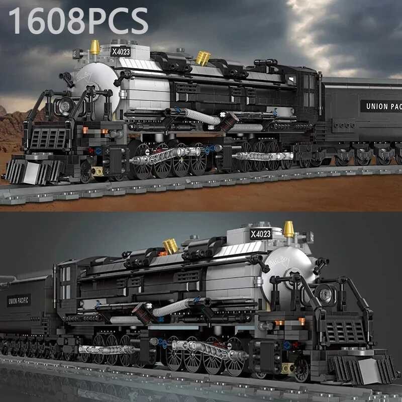 1608Pcs Steam Train Building Blocks The Union Pacific Big Boy Train ...