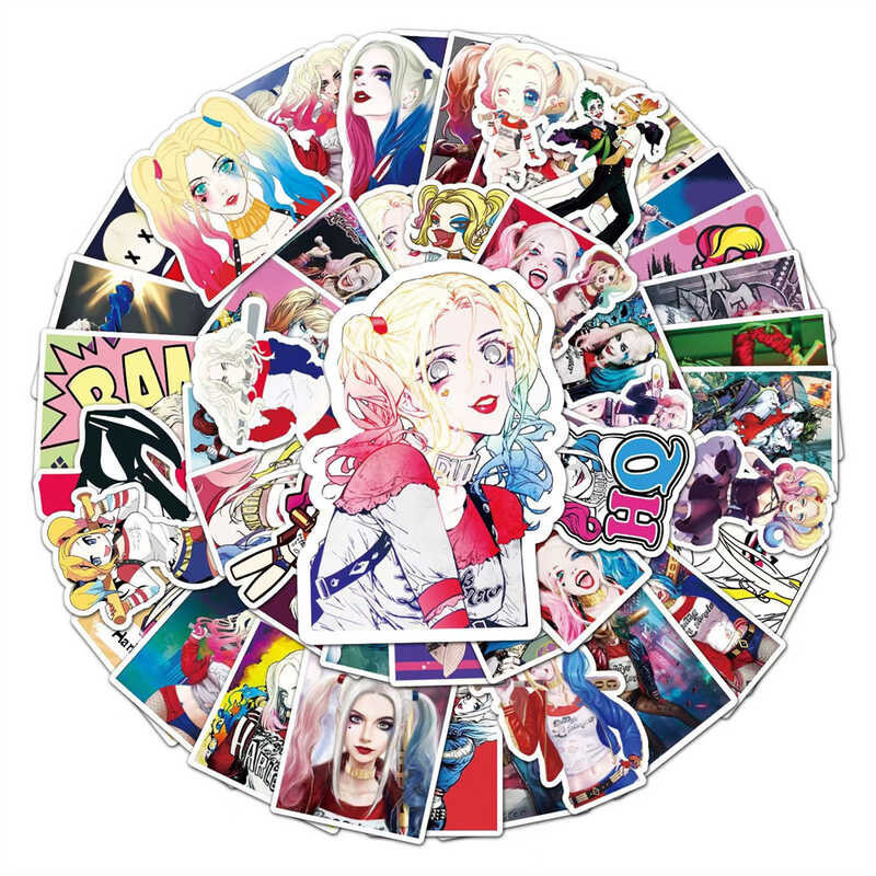 50Pcs Kawaii Quinn Stickers Para Sa Stationery Ipad Motorcycle Laptop ...