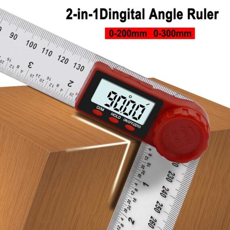 Digital protractor Angle ruler 200mm 8inch Angle Finder Meter Plastic ...
