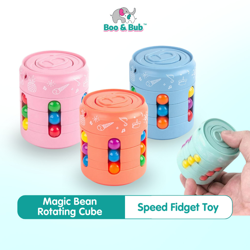 Boo&Bub Rotating Bean Fingertip Cube Spin Bead Puzzle Can Kids Finger ...