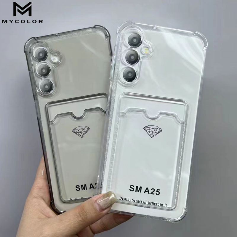 With Card Holder Shockproof Clear Phone Case For Samsung ss Galaxy A56 A36 A26 A16 A06 A05 A05s ...