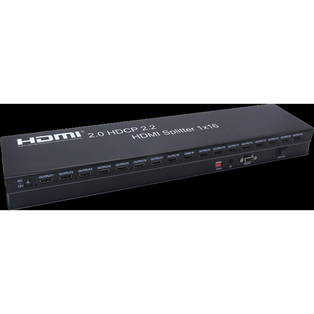 4K 60Hz HDMI 2.0 1x16 HDMI Splitter Distributor HDCP 2.2 1080P Video ...